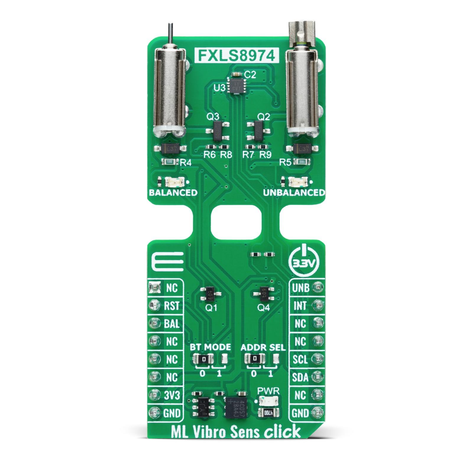 ML Vibro Sens Click with FXLS8974CF for AI-Ready Vibration Sensing