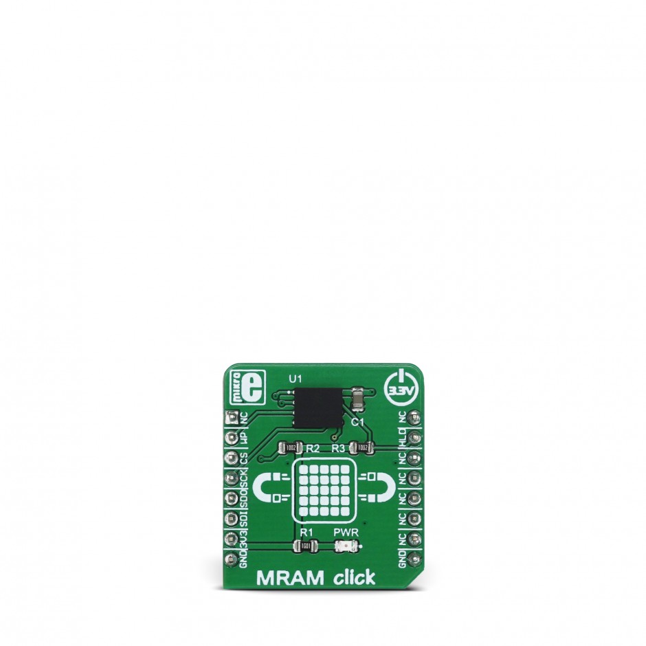 MRAM Click | MR25H256A High-Speed Non-Volatile Memory - MIKROE-2914