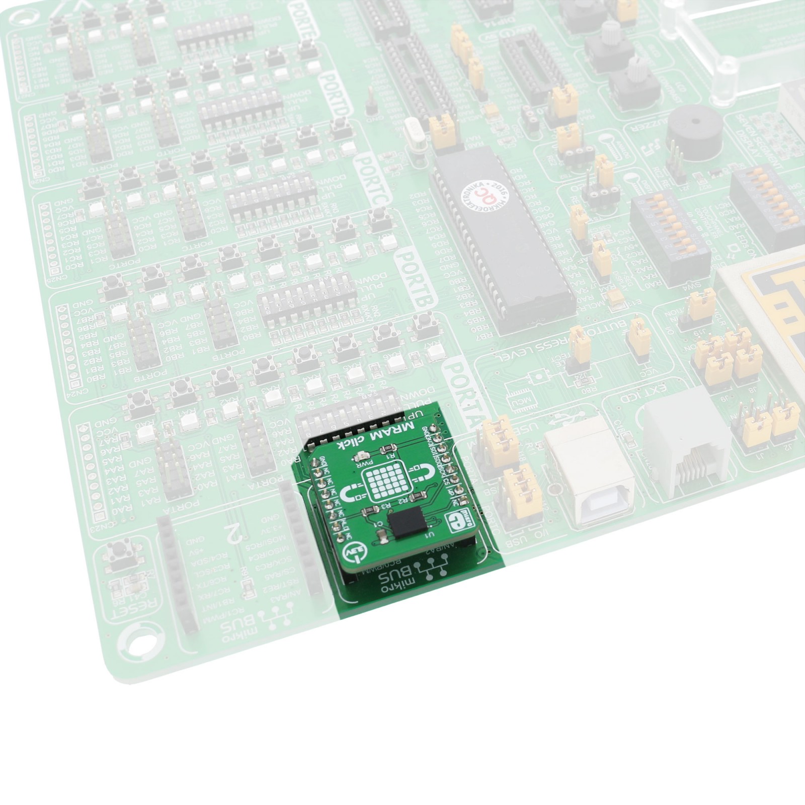 MRAM Click | MR25H256A High-Speed Non-Volatile Memory - MIKROE-2914
