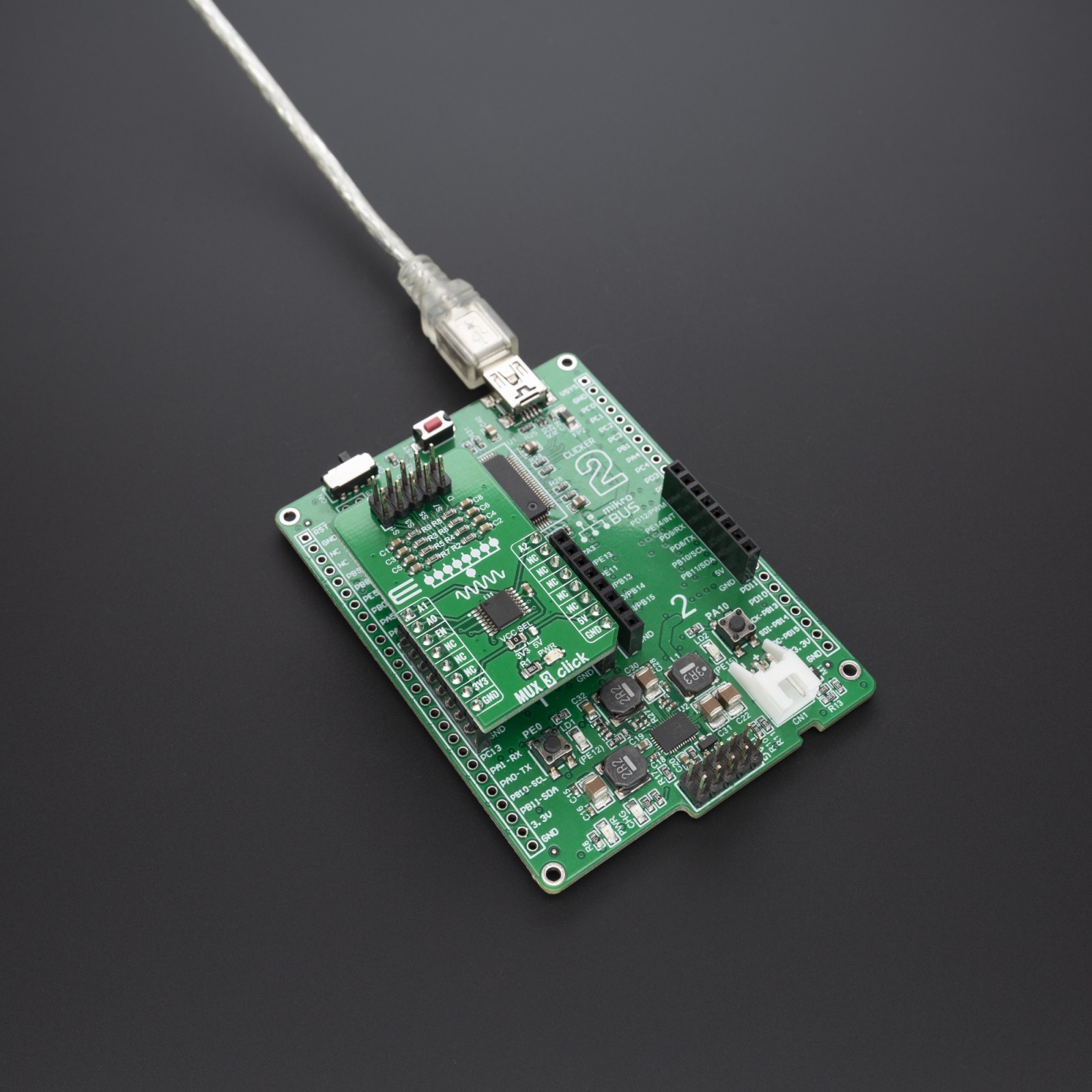 MUX 3 Click – TMUX1208 8-Input Analog Multiplexer | mikroBUS™