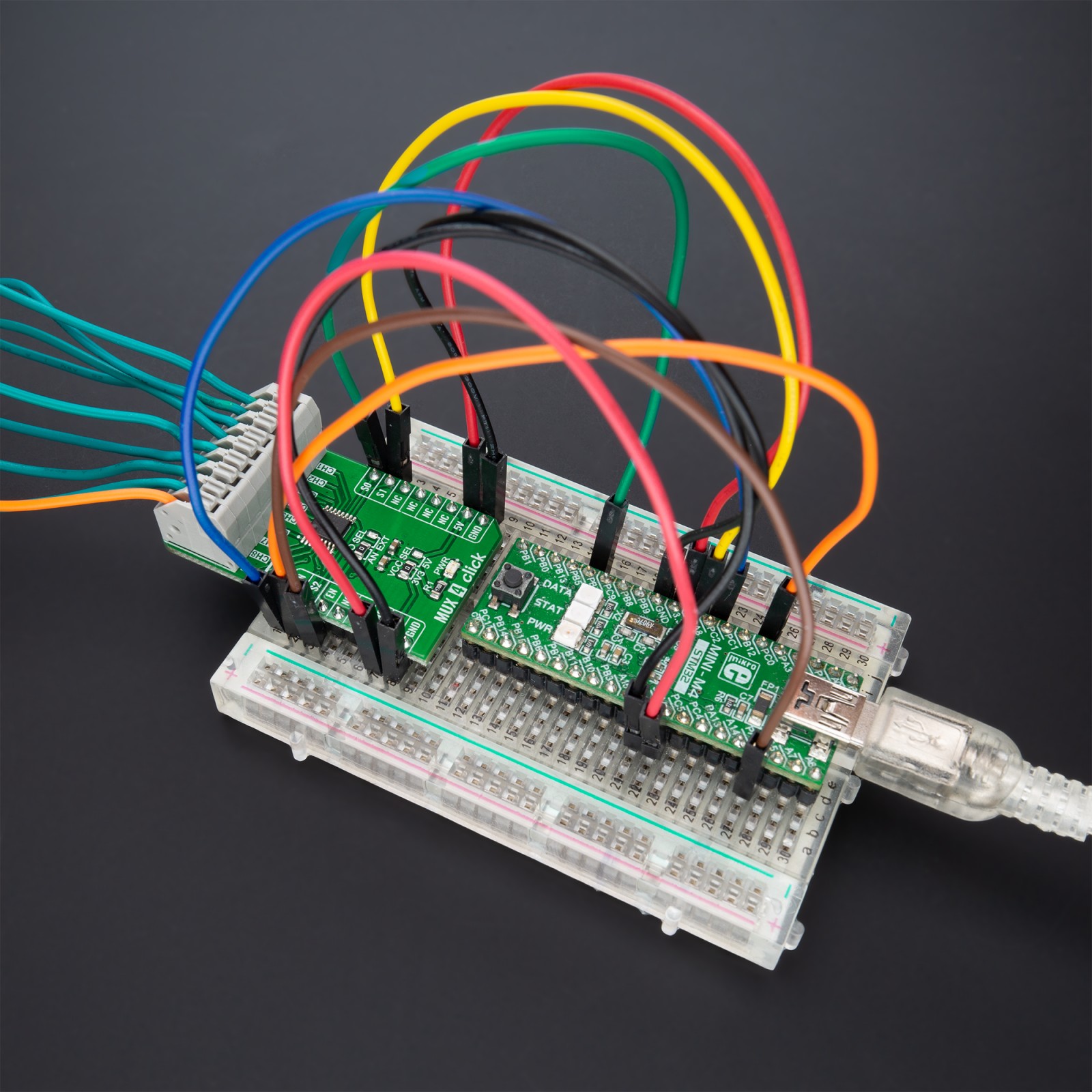 MUX 4 Click | 74HC4851 Multiplexer for Analog and Digital Switching