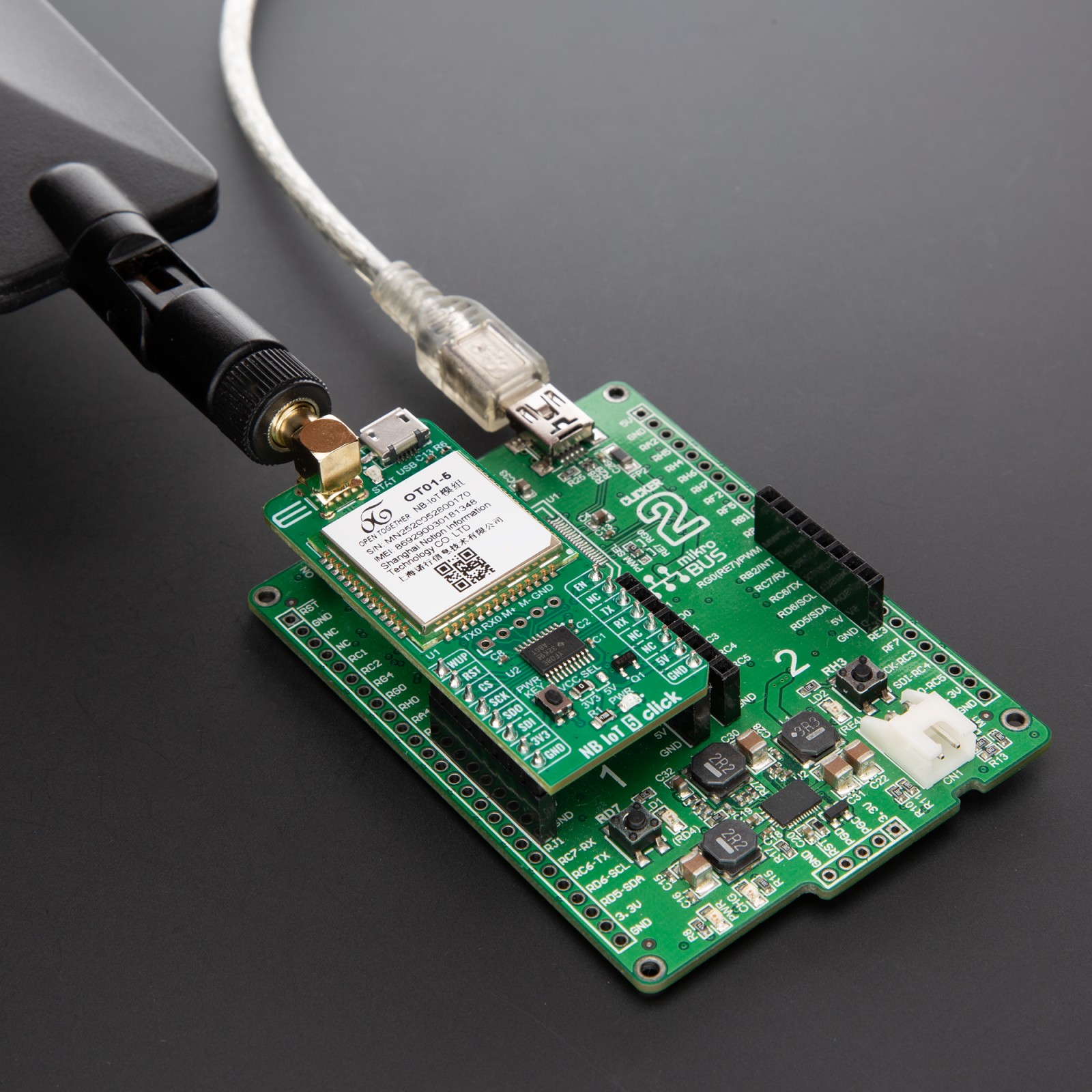 NB IoT 5 Click | OT01-5 Ultra-Low Power NB-IoT Module