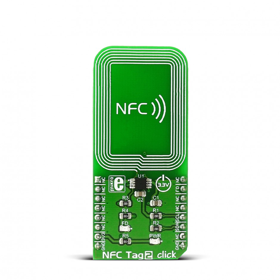 NFC Tag 2 click — board with NTAG I2C NFC Forum Type 2 Tag | MikroElektronika