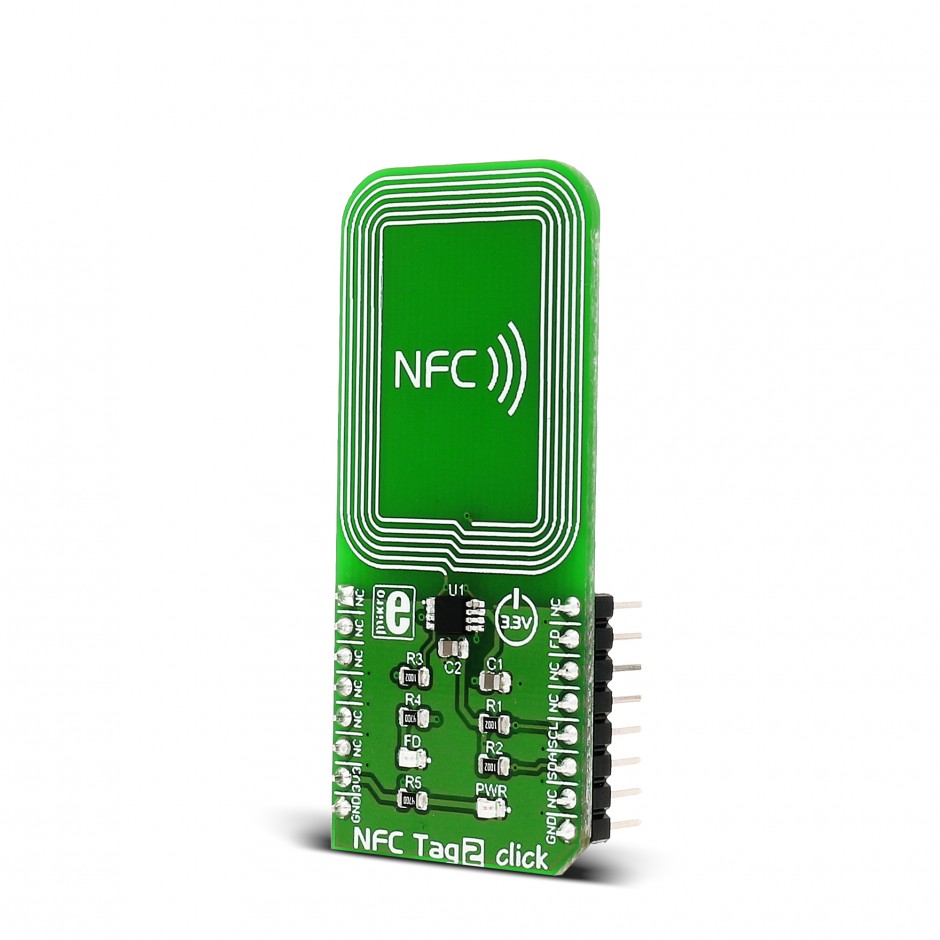 NFC Tag 2 click — board with NTAG I2C NFC Forum Type 2 Tag | MikroElektronika