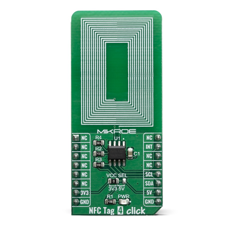 NFC Tag 4 Click – NFC/RFID Tag with I²C Interface | mikroBUS™