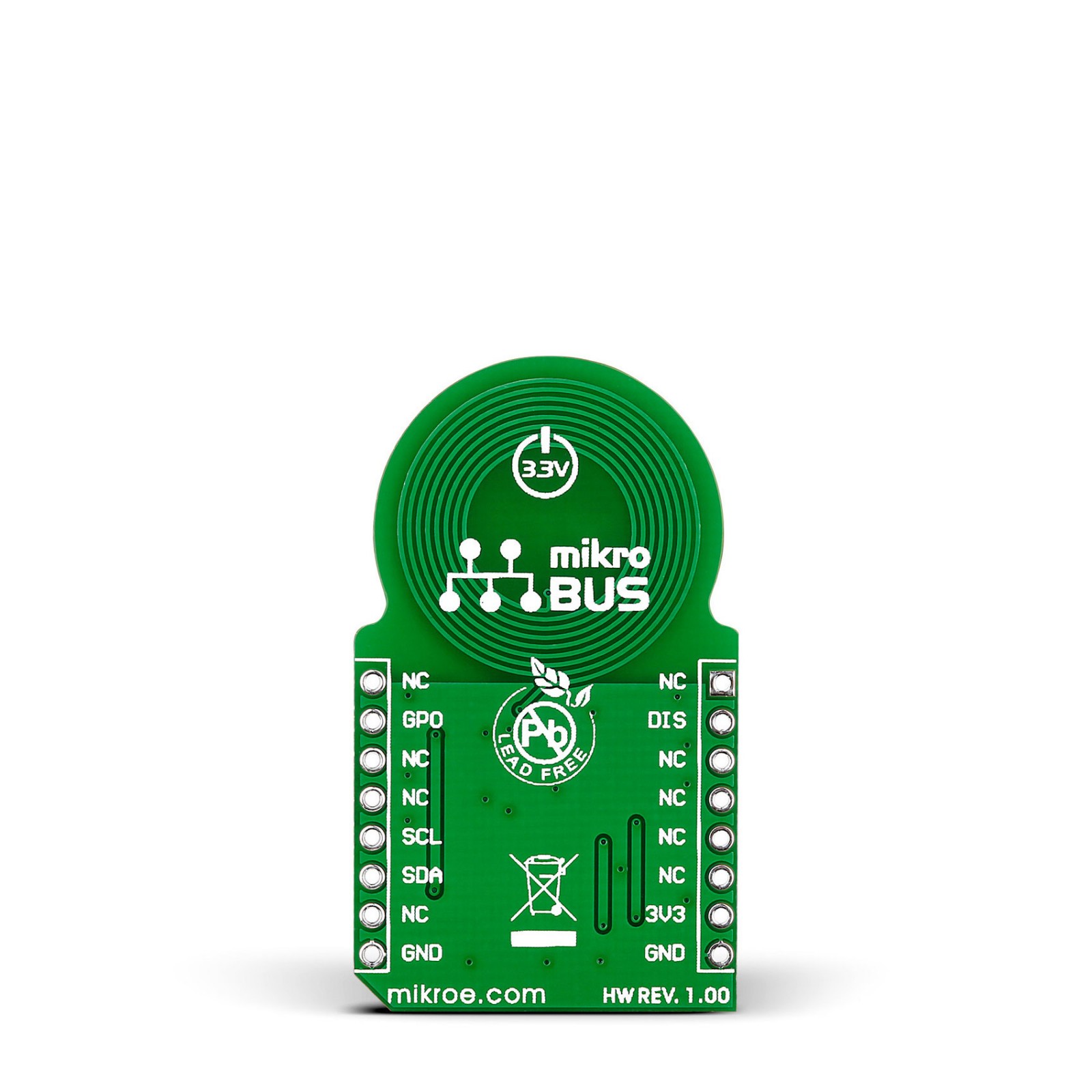 NFC Tag Click | M24SR64-Y Secure NFC Tag Module - MIKROE-1726