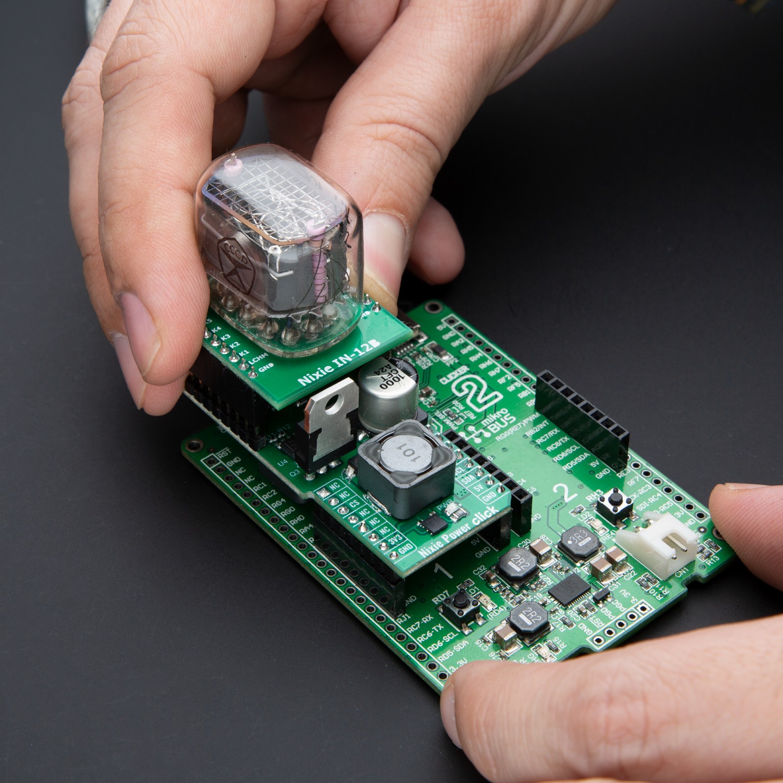 Nixie Power Click | Power Supply for Nixie Tube Shield | MIKROE-6496