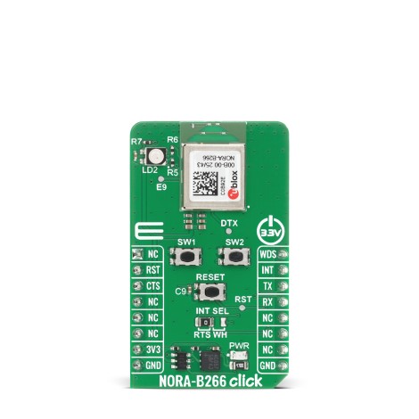 NORA-B266 Click - BLE 5.4 module with nRF54L10 SoC | MIKROE-6850