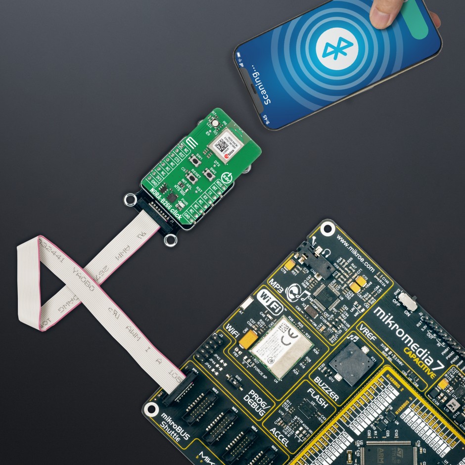 NORA-B266 Click - BLE 5.4 module with nRF54L10 SoC | MIKROE-6850