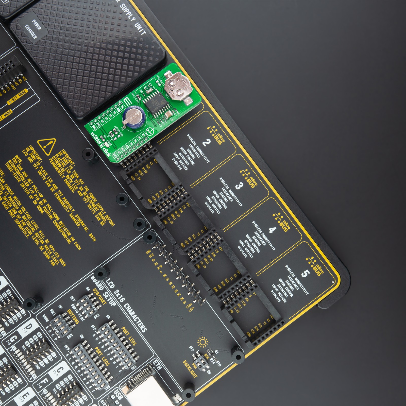 nvSRAM 3 Click | CY14B101I Non-Volatile SRAM Module