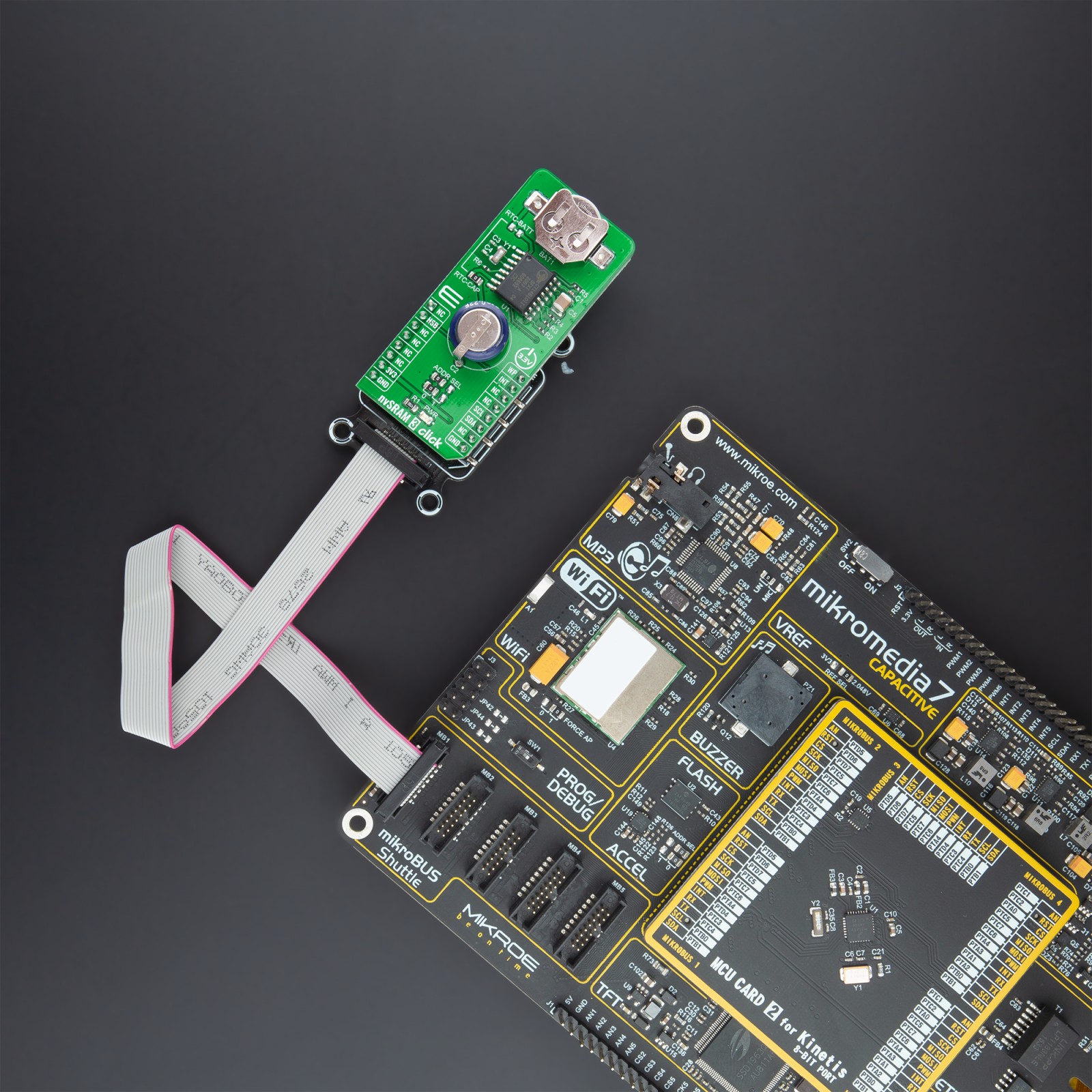 nvSRAM 3 Click | CY14B101I Non-Volatile SRAM Module