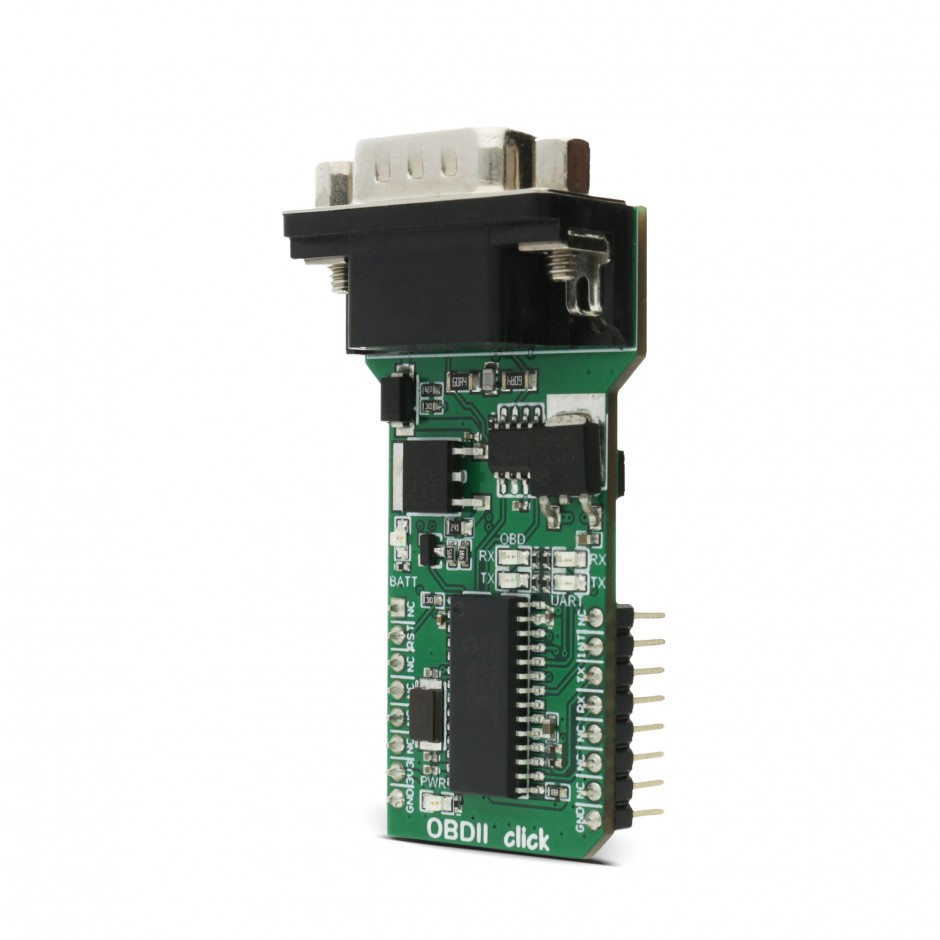 OBDII Click | STN1110-Based OBDII Module for Vehicle Diagnostics