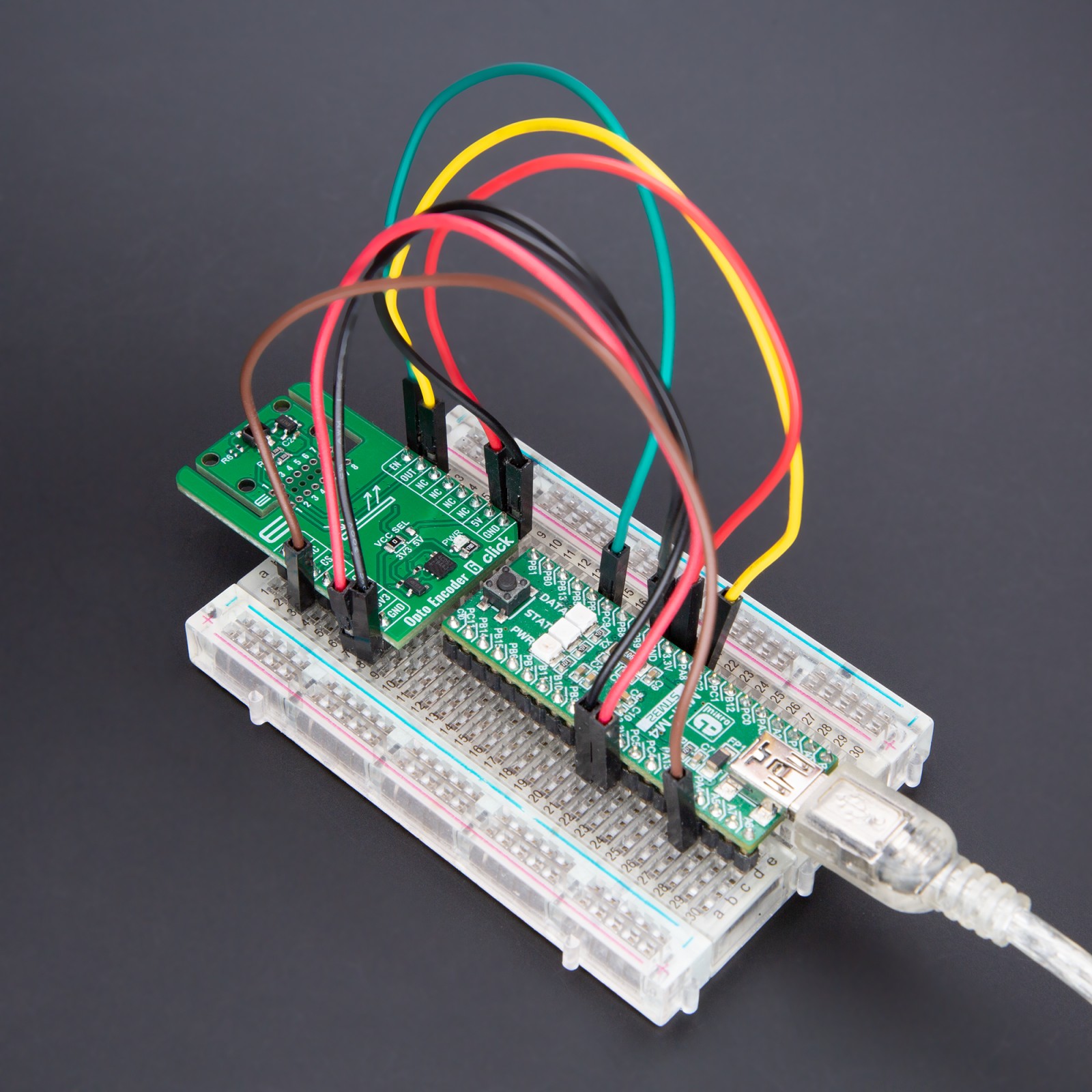Opto Encoder 6 Click - For motion and position detection | MIKROE-6569