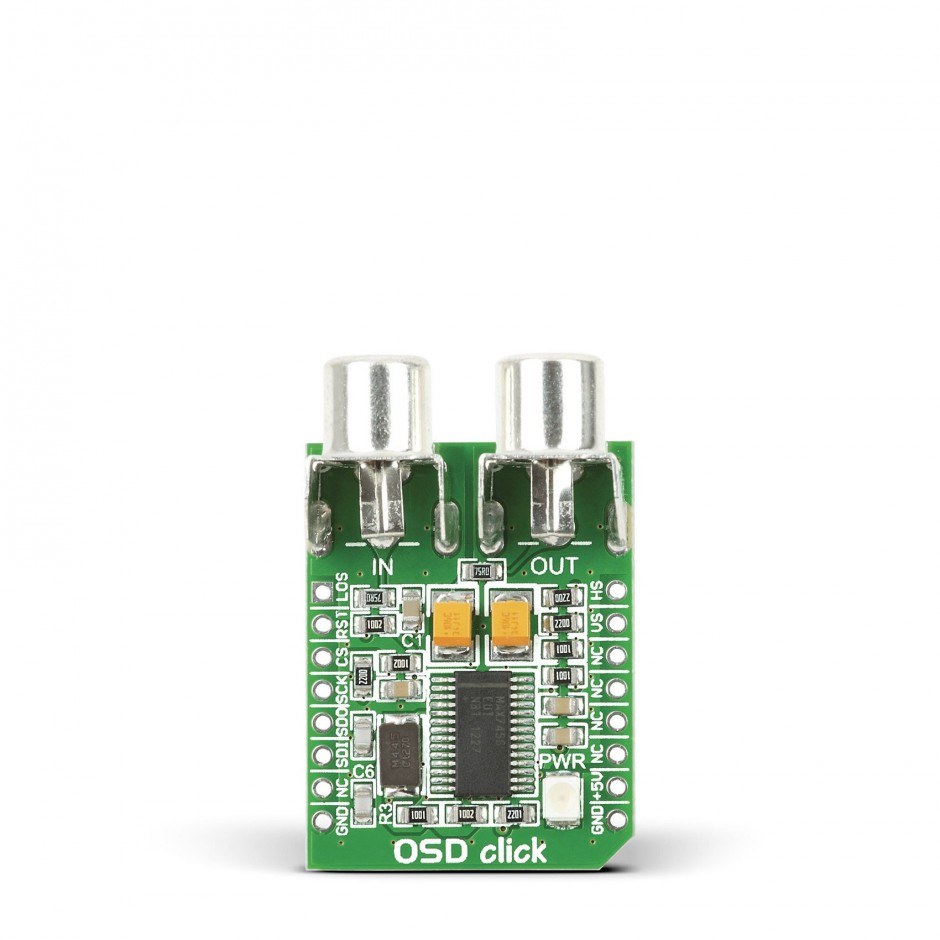 OSD click - Breakout Board for MAX7456 On Screen Display Module