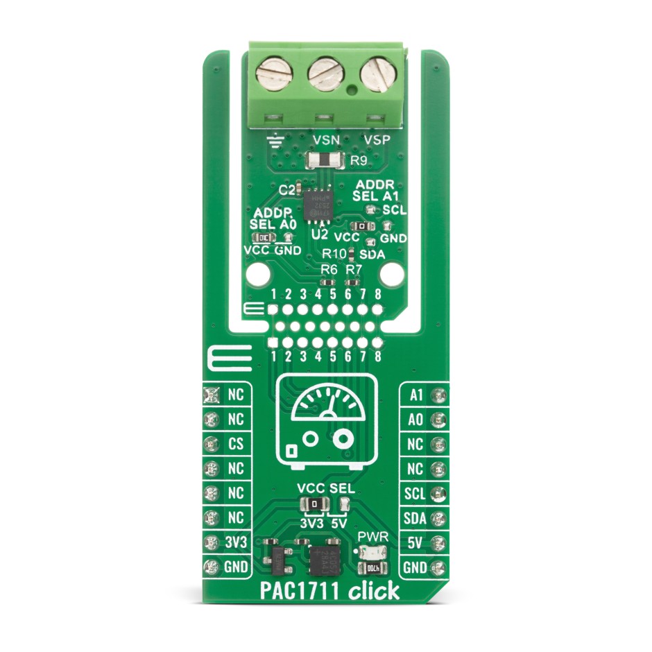 PAC1711 - 1-Ch DC Power Monitor | MIKROE-6801