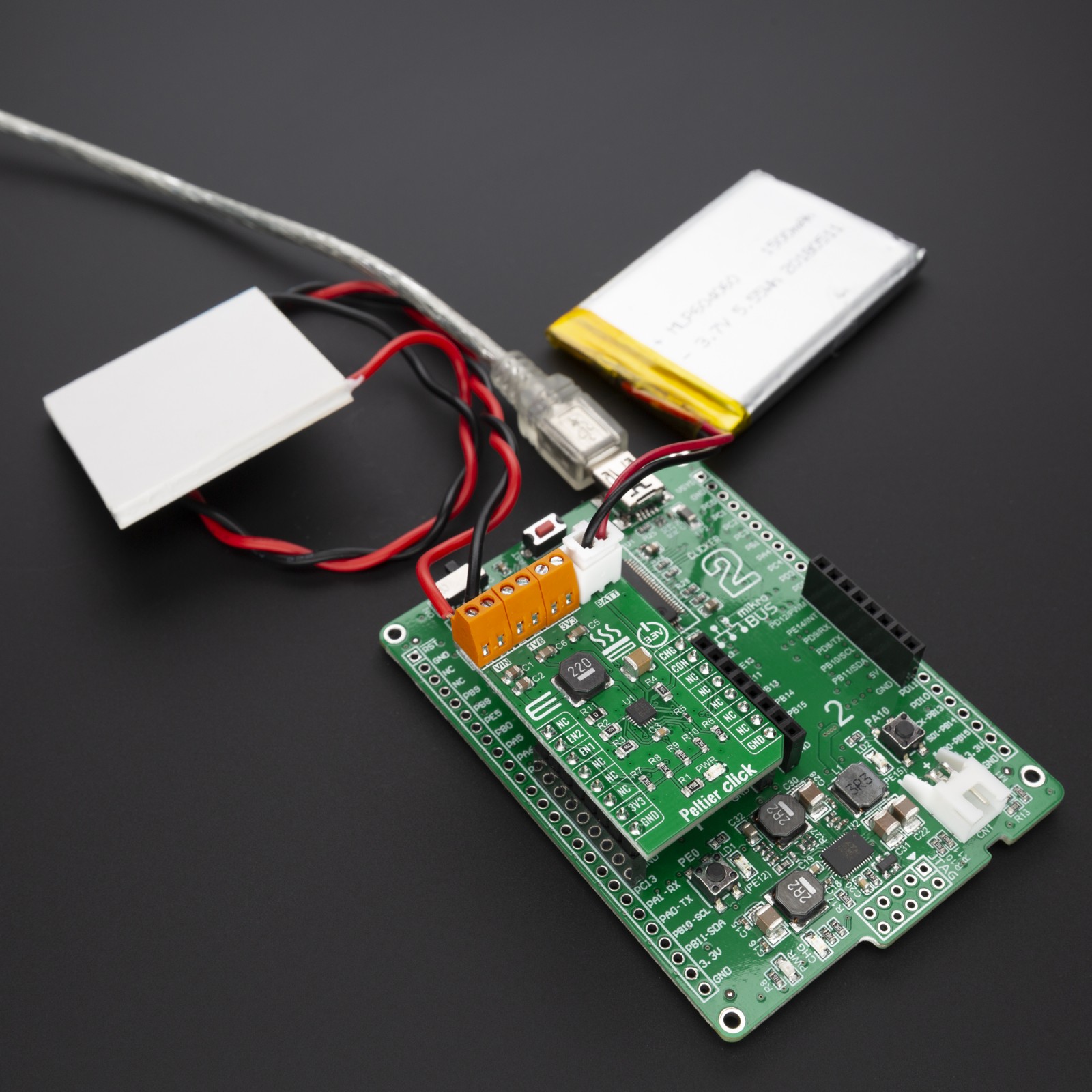 Peltier Click | SPV1050 Thermoelectric Cooling Controller