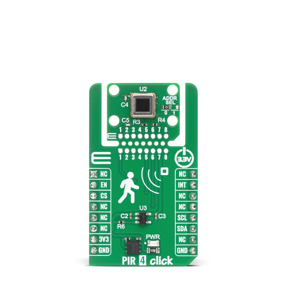 PIR 4 Click - Pyroelectric Infrared Sensor | MIKROE-6859