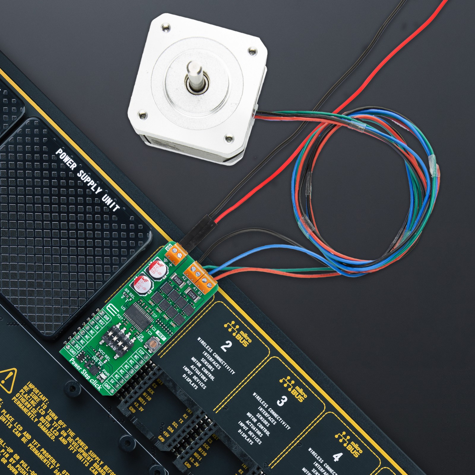 Power Step Click - For high-power bipolar stepper motors | MIKROE-6623