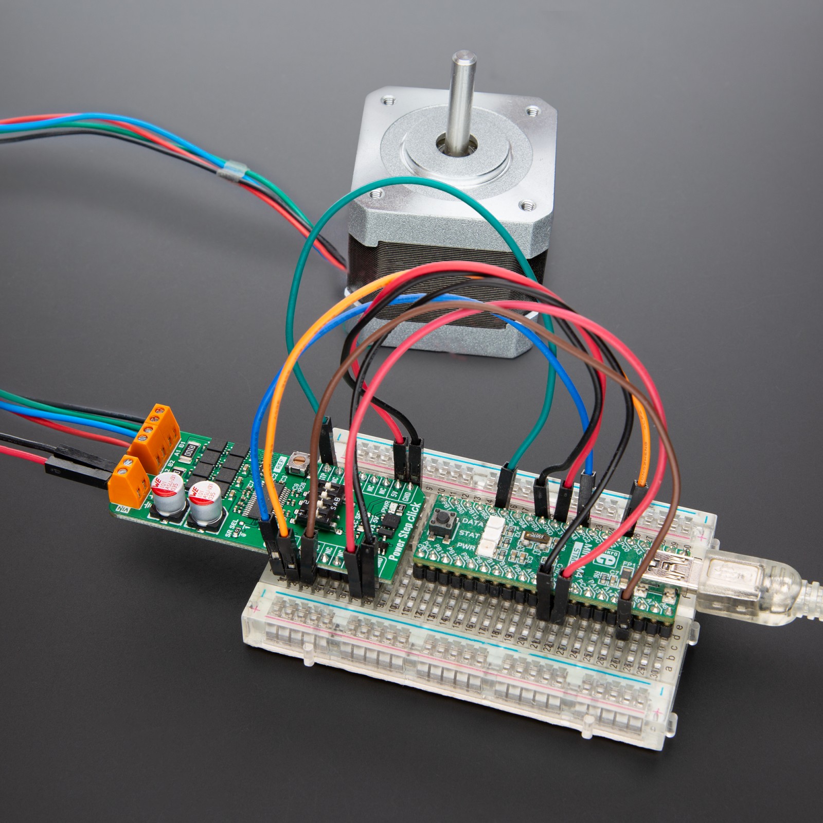Power Step Click - For high-power bipolar stepper motors | MIKROE-6623
