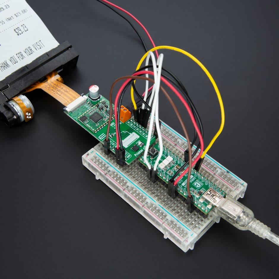 Printer Click - For control of thermal printer heads | MIKROE-6460