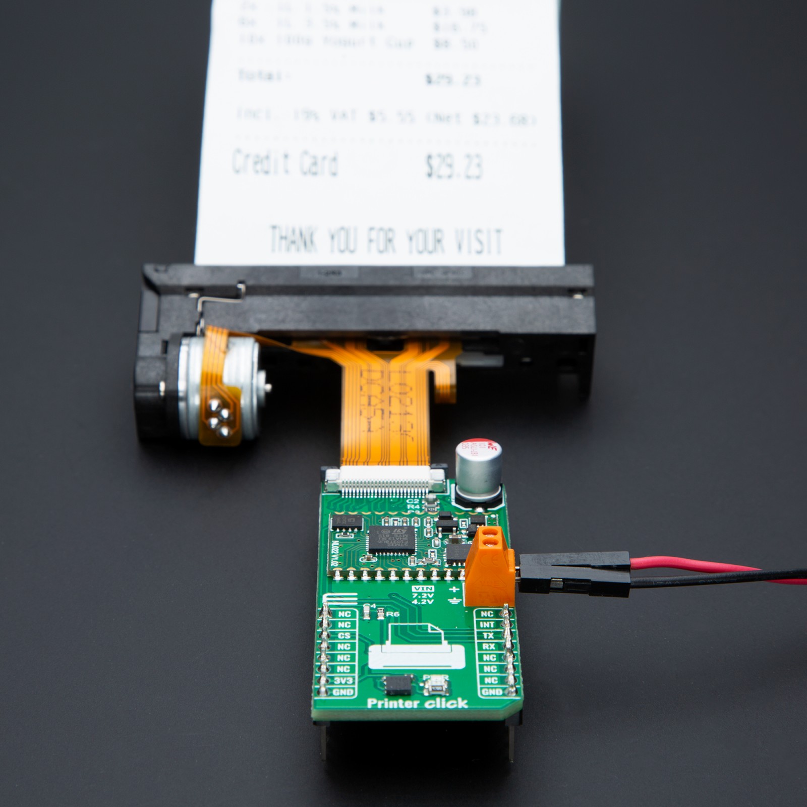 Printer Click - For control of thermal printer heads | MIKROE-6460