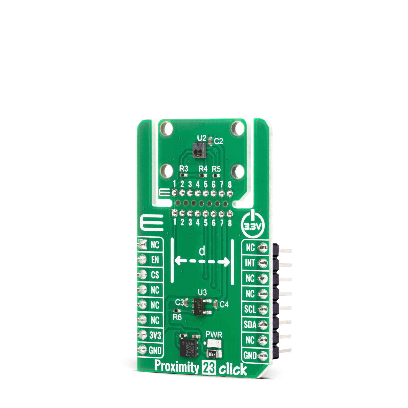 Proximity 23 Click - Proximity/Object Presence Sensing | MIKROE-6860