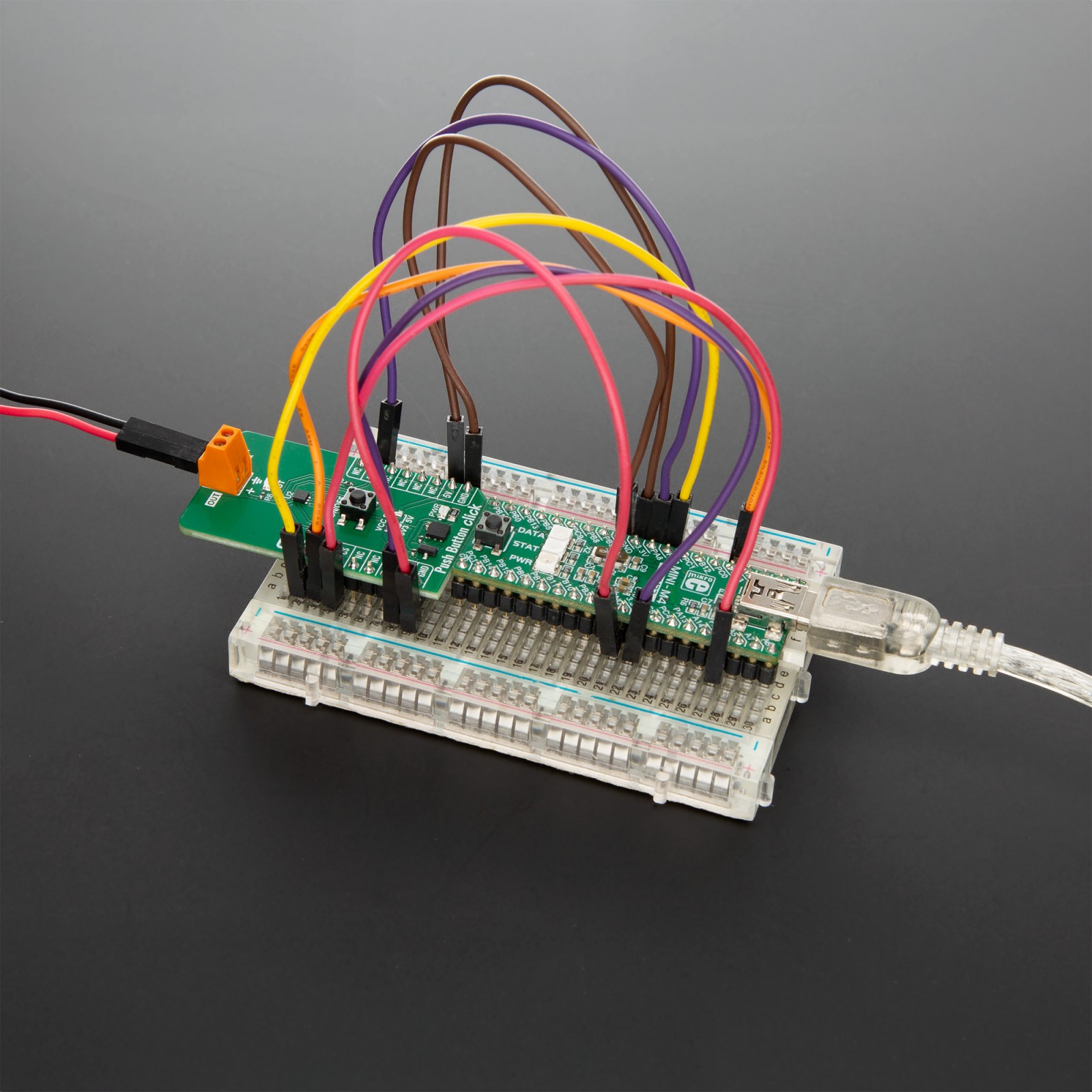 Push Button Click - Pushbutton ON/OFF Controller | MIKROE-6811