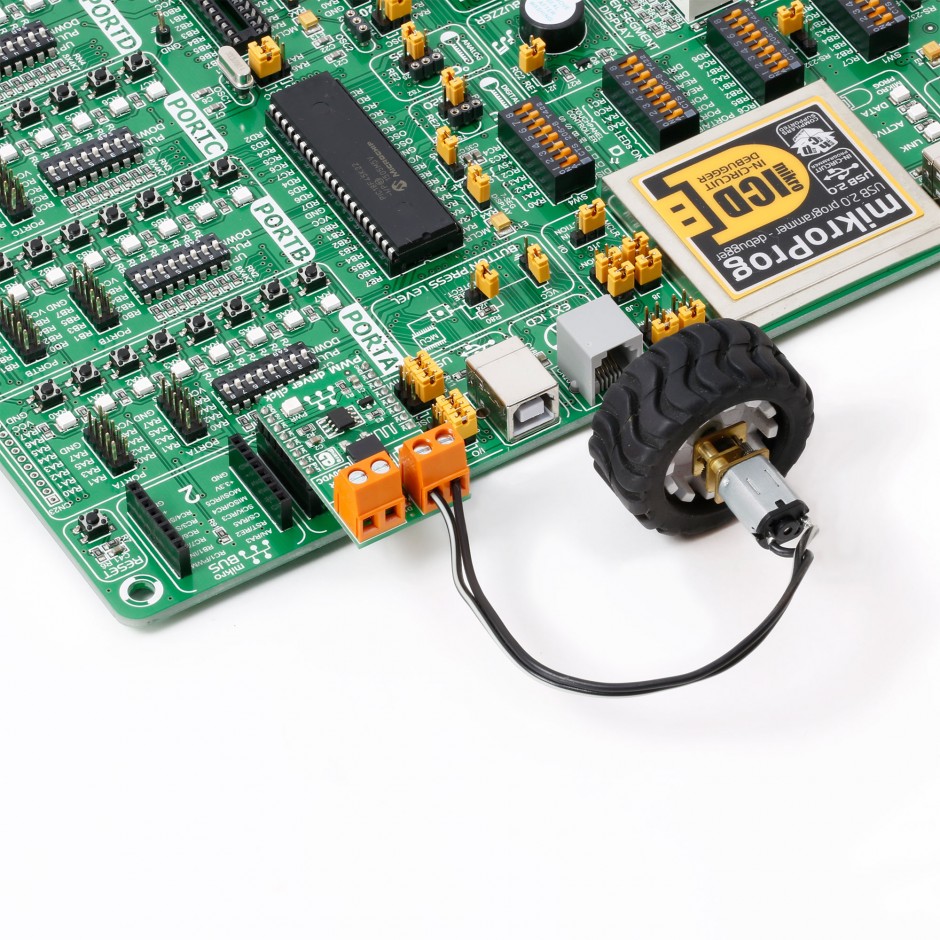 PWM driver click — board with Si8711CC isolator from Silicon Labs ...