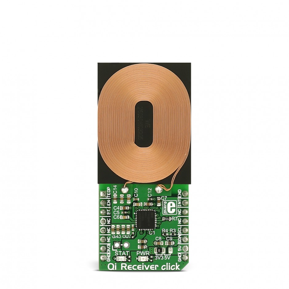 Qi Receiver click - a wireless power receiver | MikroElektronika