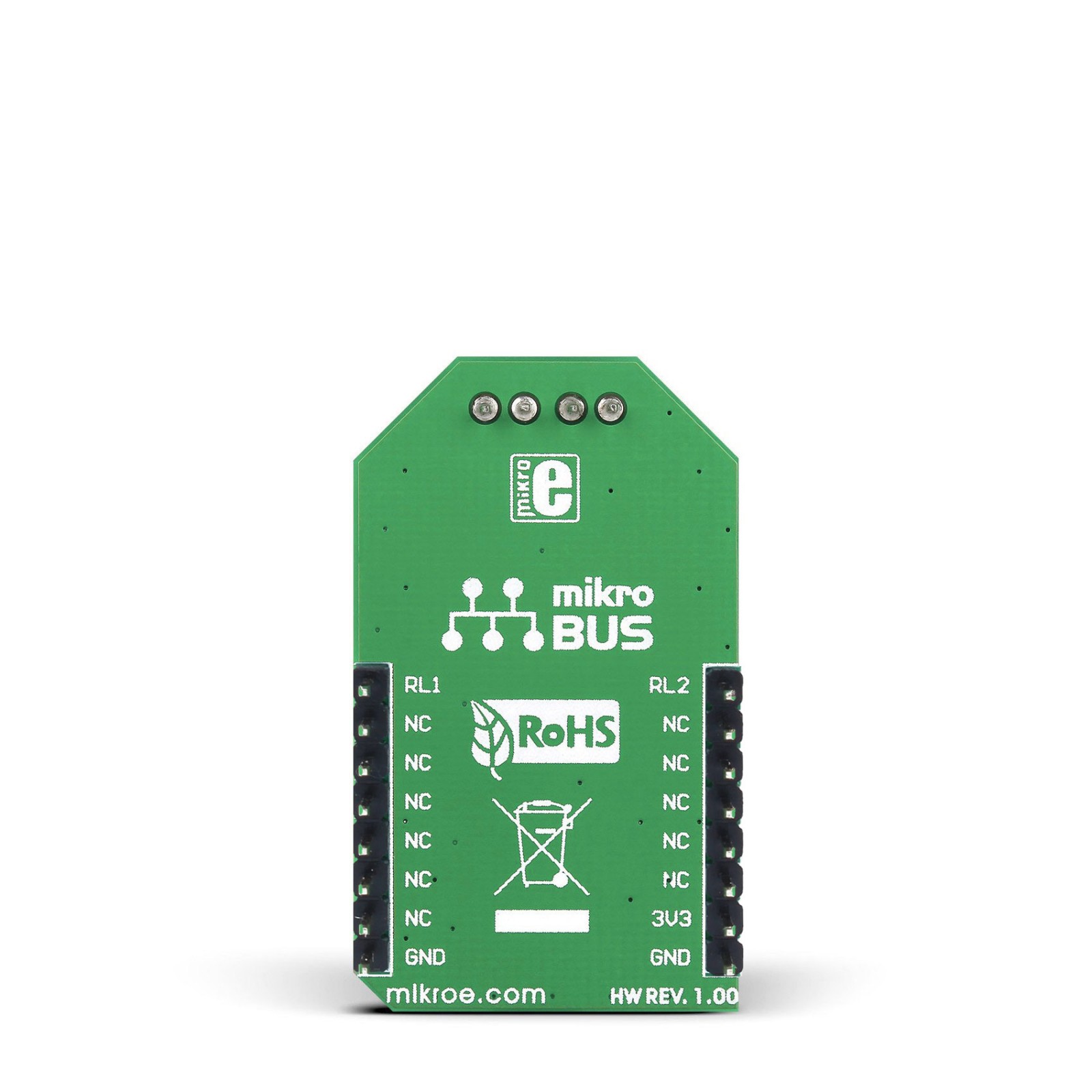 Relay 2 click — board with two LCA717 OptoMOS® solid state relays