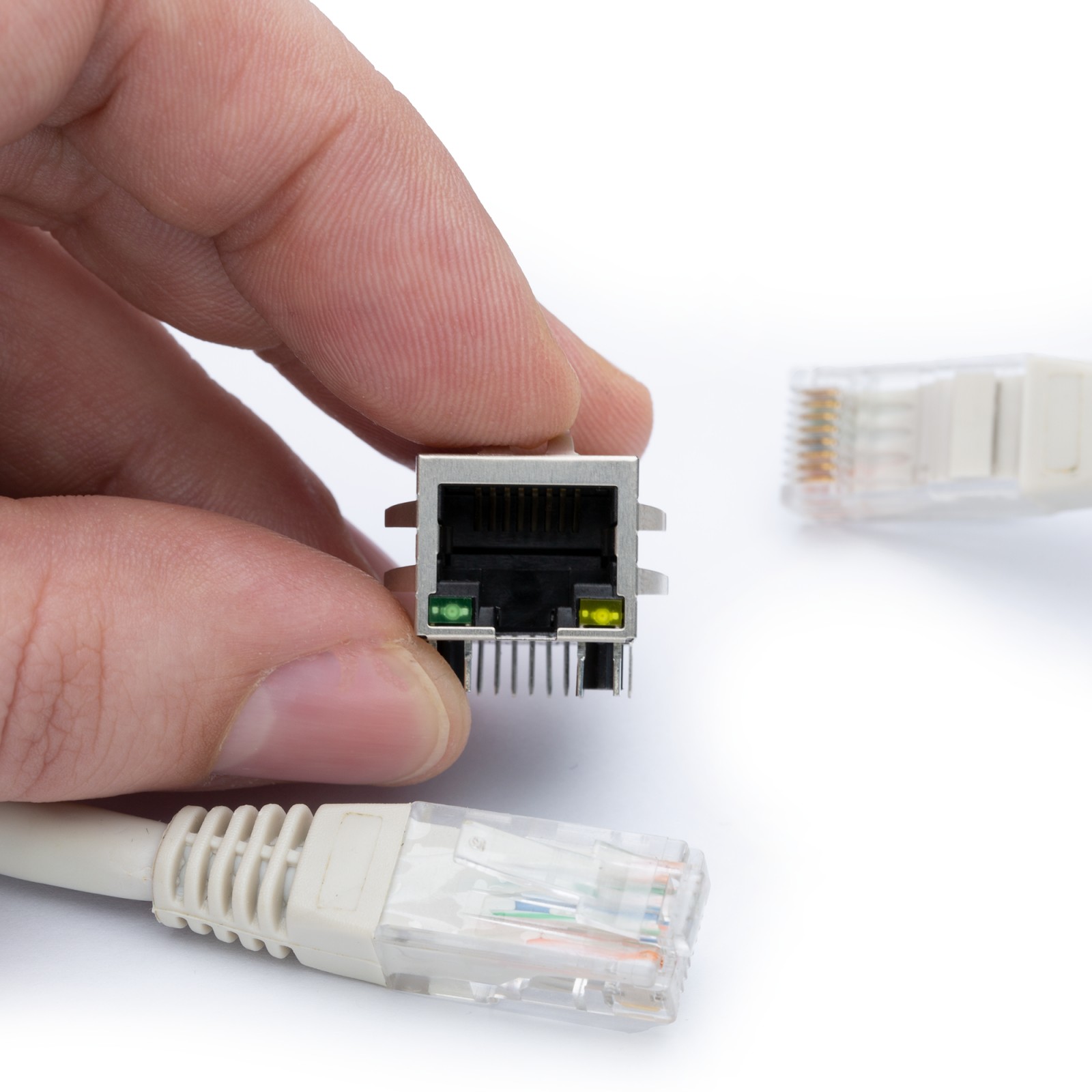RJ45 Ethernet Jack with LEDs
