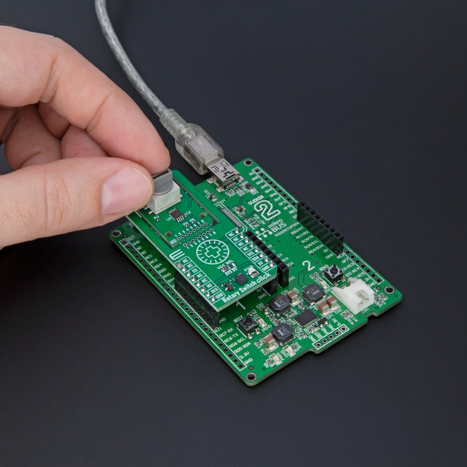 Rotary Switch Click featuring high-quality RDS6-16S-1065-1-SMT rotary ...