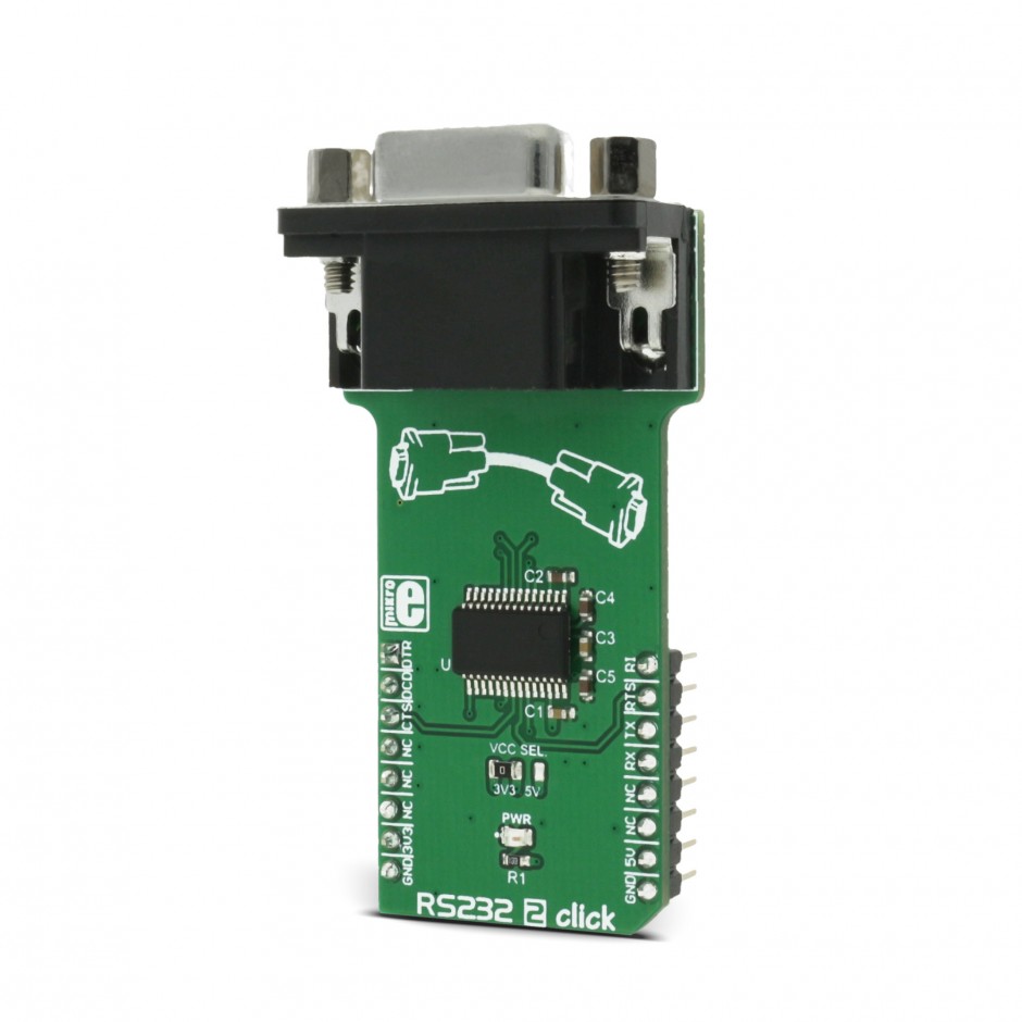 MAX3237E RS232 Level Translator | RS232 2 Click Board™
