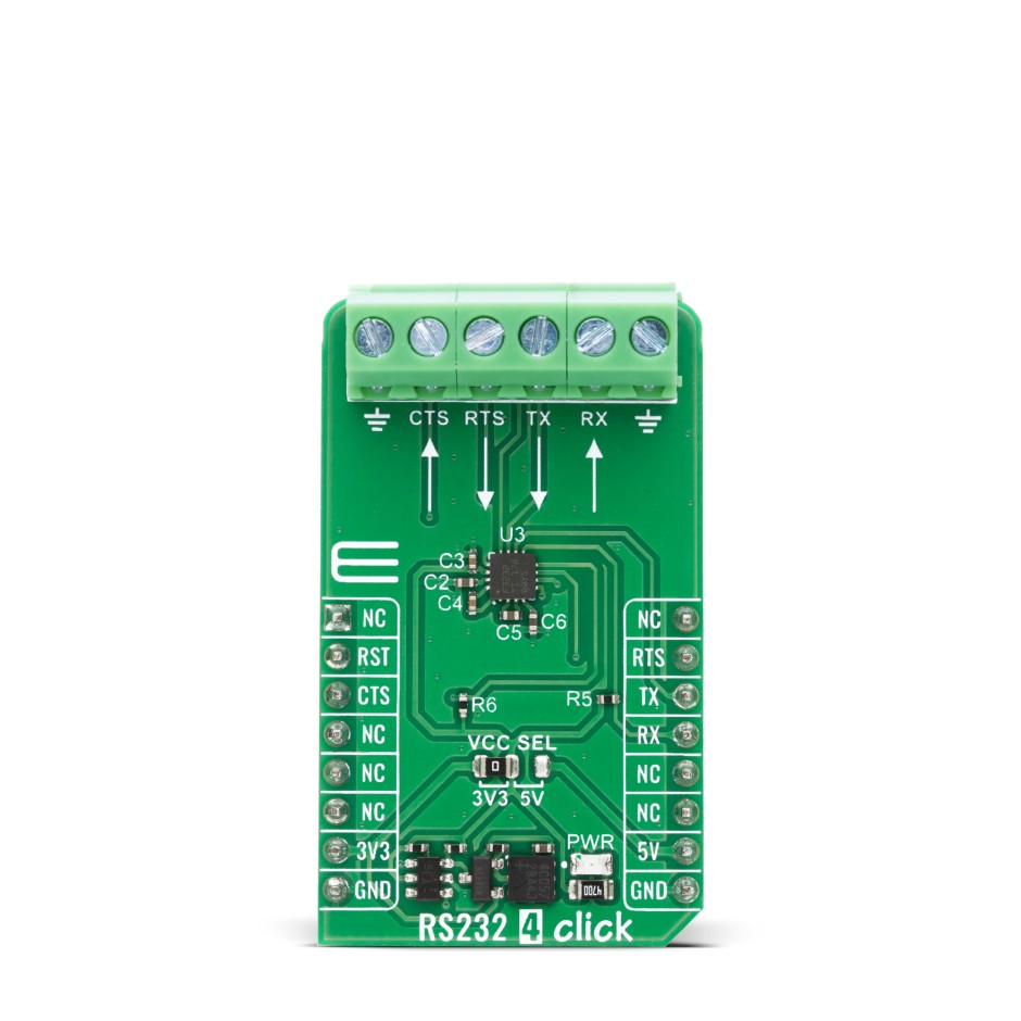 RS232 4 Click - RS232 Line Driver and Receiver | MIKROE-6767