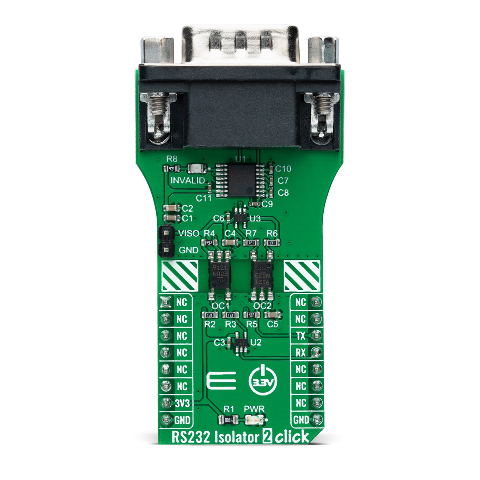 ICL3221 RS232 Transceiver | RS232 Isolator 2 Click | MIKROE