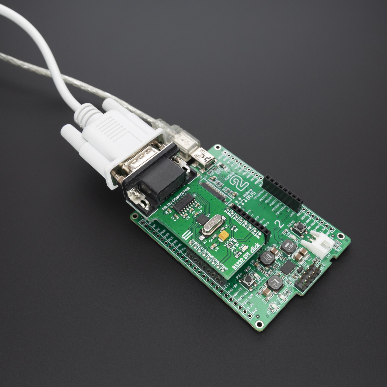 RS232 SPI Click – MAX3100 UART-to-SPI Converter | mikroBUS™