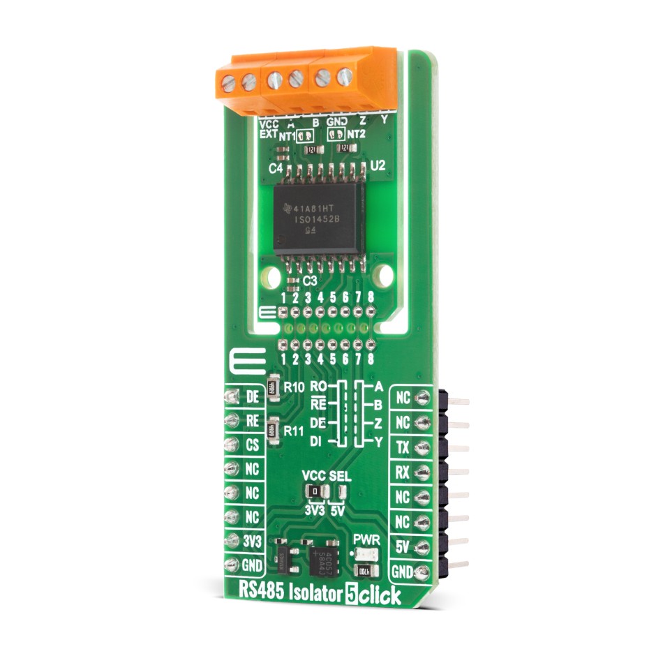 RS485 Isolator 5 Click - Isolated RS485 Transceiver | MIKROE-6887