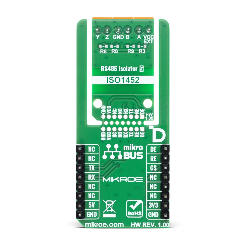 RS485 Isolator 5 Click - Isolated RS485 Transceiver | MIKROE-6887