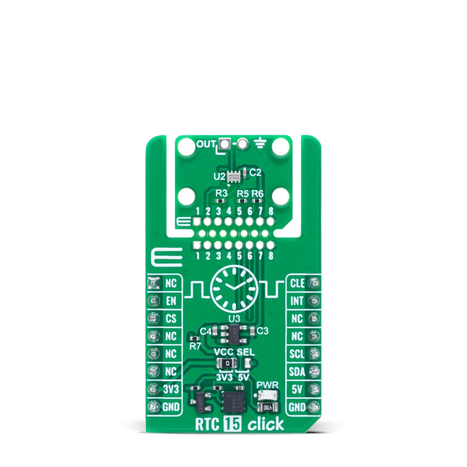 RTC 15 Click - For tracking real-time data | MIKROE-6602