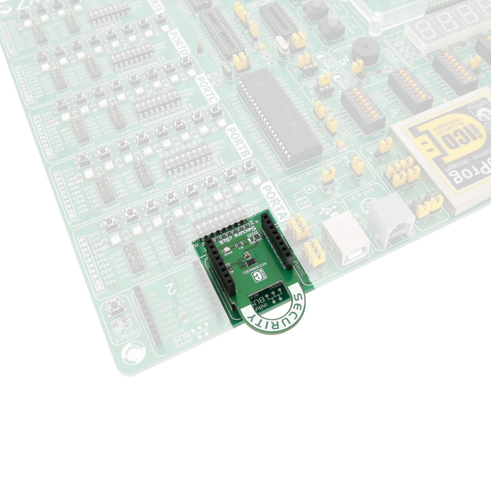 Secure click - board with ATECC508A cryptographic co-processor ...