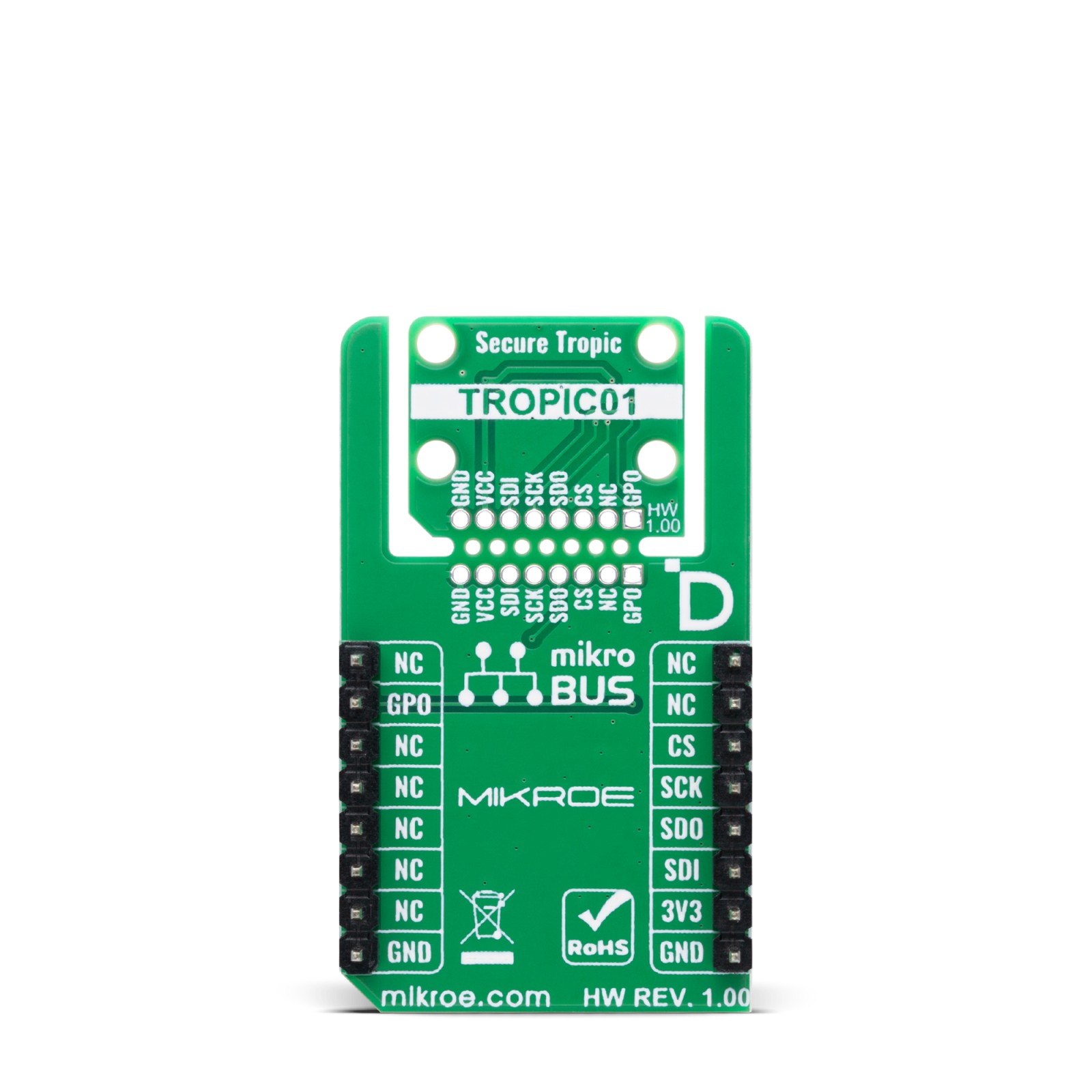 Secure Tropic Click | TROPIC01 Tamper-proof Secure Element Board