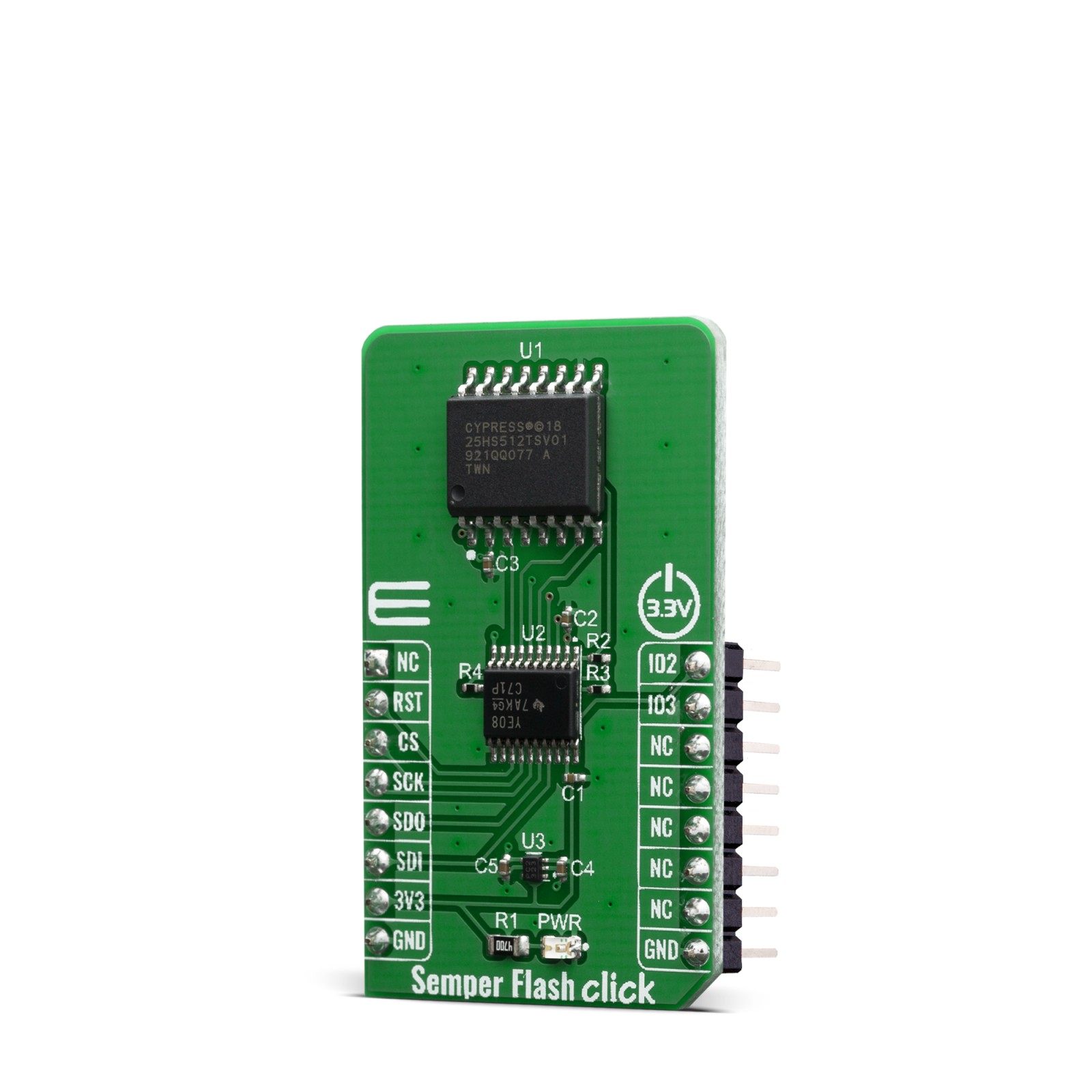 Semper Flash Click | S25HS512T High-Reliability NOR Flash Storage