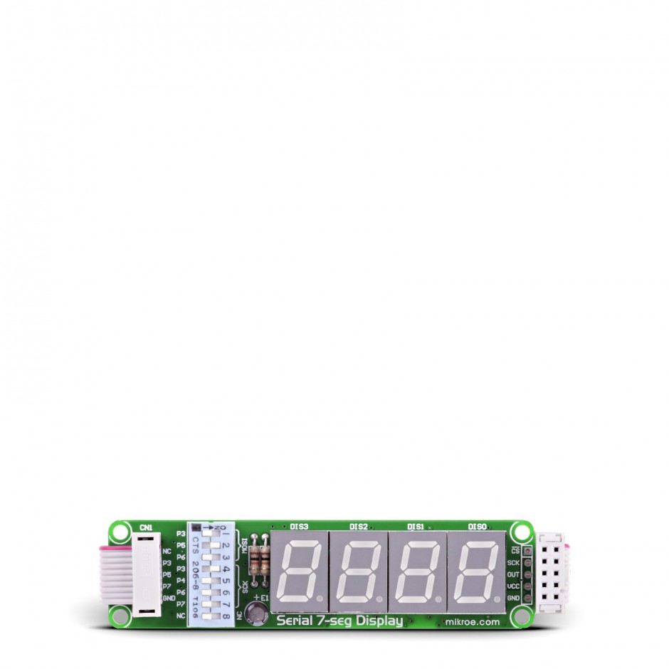 Serial 7-seg Display Board - 4-digit Seven segment Display