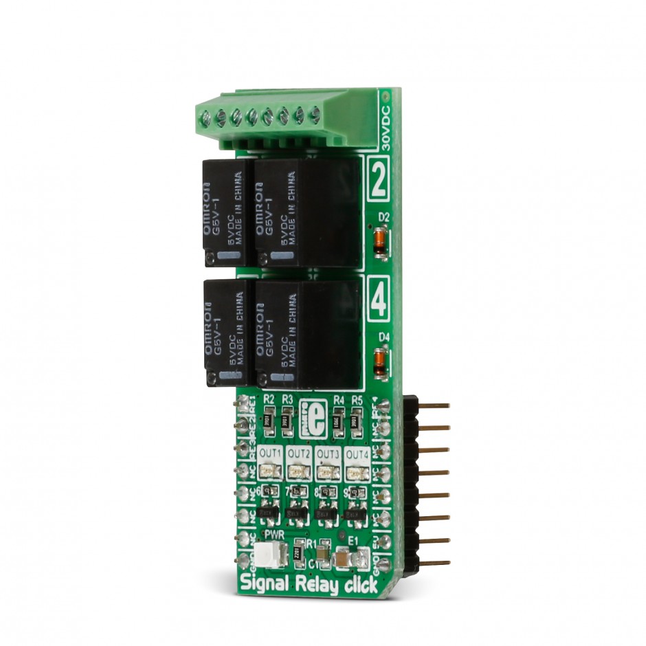 Signal Relay click — board with G5V-1 Low Signal Relay