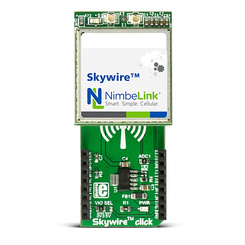Skywire click — an adapter click, which hosts Skywire cellular modules