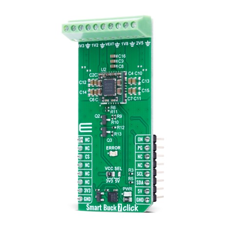 Smart Buck 7 Click - Multi-output buck converter | MIKROE-6708