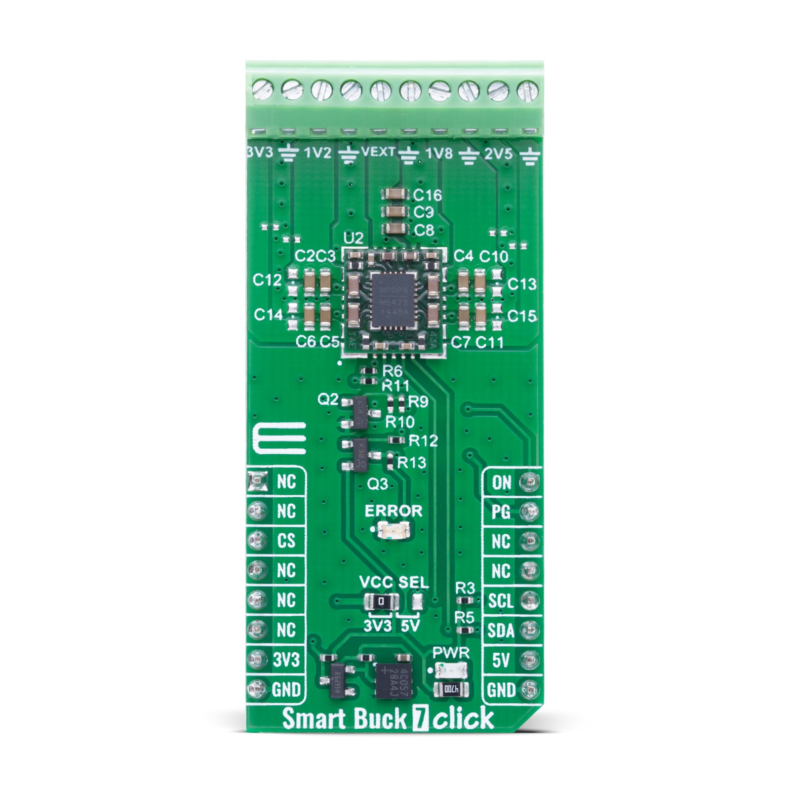 Smart Buck 7 Click - Multi-output buck converter | MIKROE-6708
