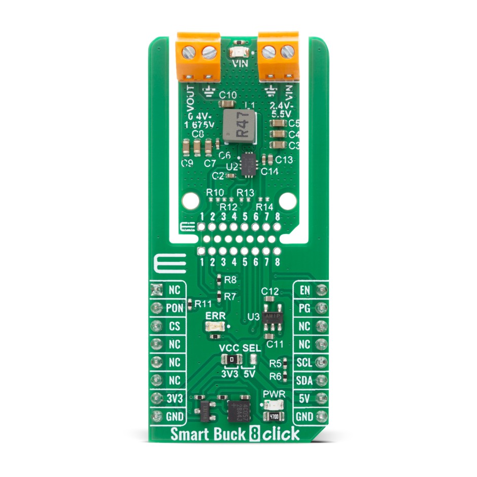 Smart Buck 8 Click - 8A Step-Down Converter | MIKROE-6624