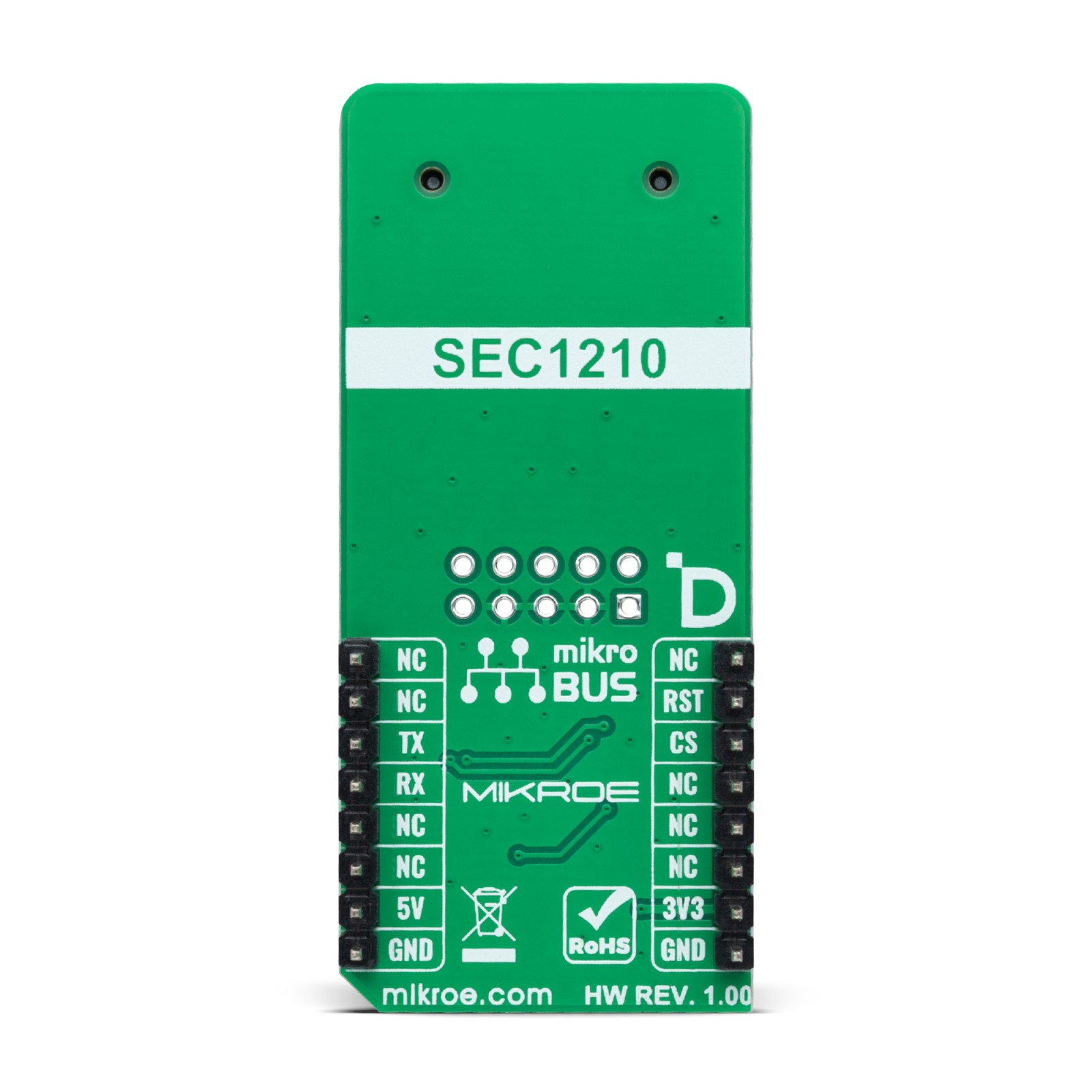 Smart Card 2 Click | SEC1210 Secure Smart-Card Interface Module