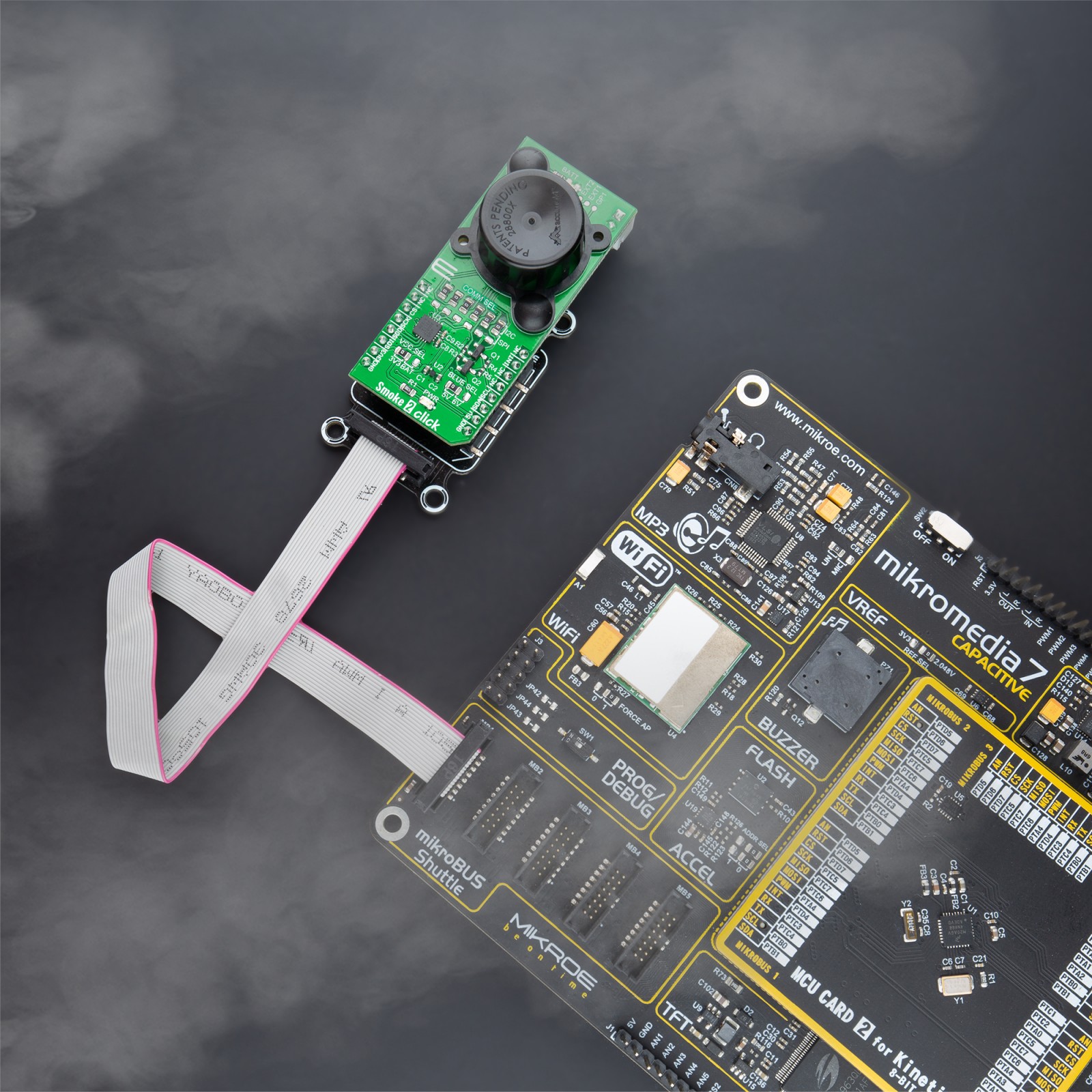 Smoke 2 Click | ADPD188BI Integrated Smoke Detection Module